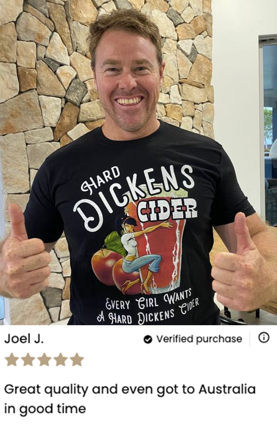 Dickens Cider Cotton Tee The Dudes Threads